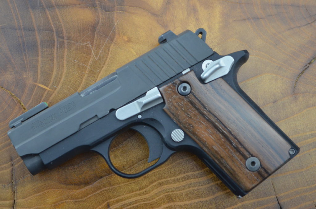 Sig P238 Ebony grips – Terry’s Custom Pistol Grips